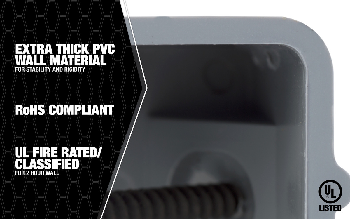 One Gang Horizontal Non-Metallic Romex Box - 22.5 Cu. In. | Southwire One Gang Horizontal Non-Metallic Romex Box - 22.5 Cu. In. | Southwire