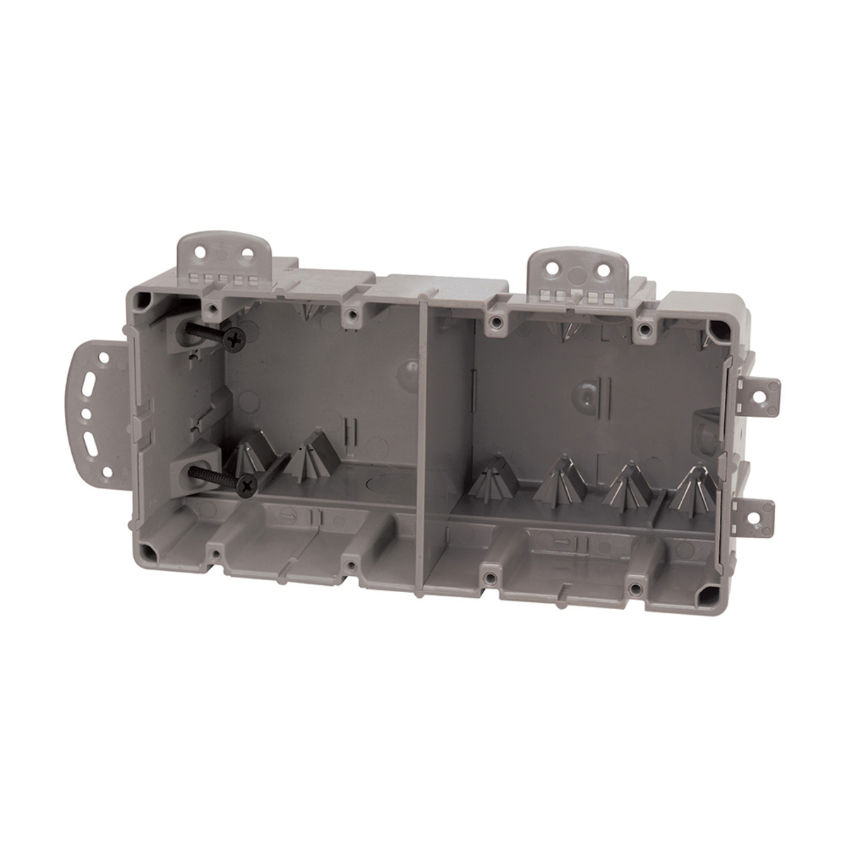 Four Gang Non-Metallic Multi-Mount Romex Box - 67 Cu. In. | Southwire Four Gang Non-Metallic Multi-Mount Romex Box - 67 Cu. In. | Southwire