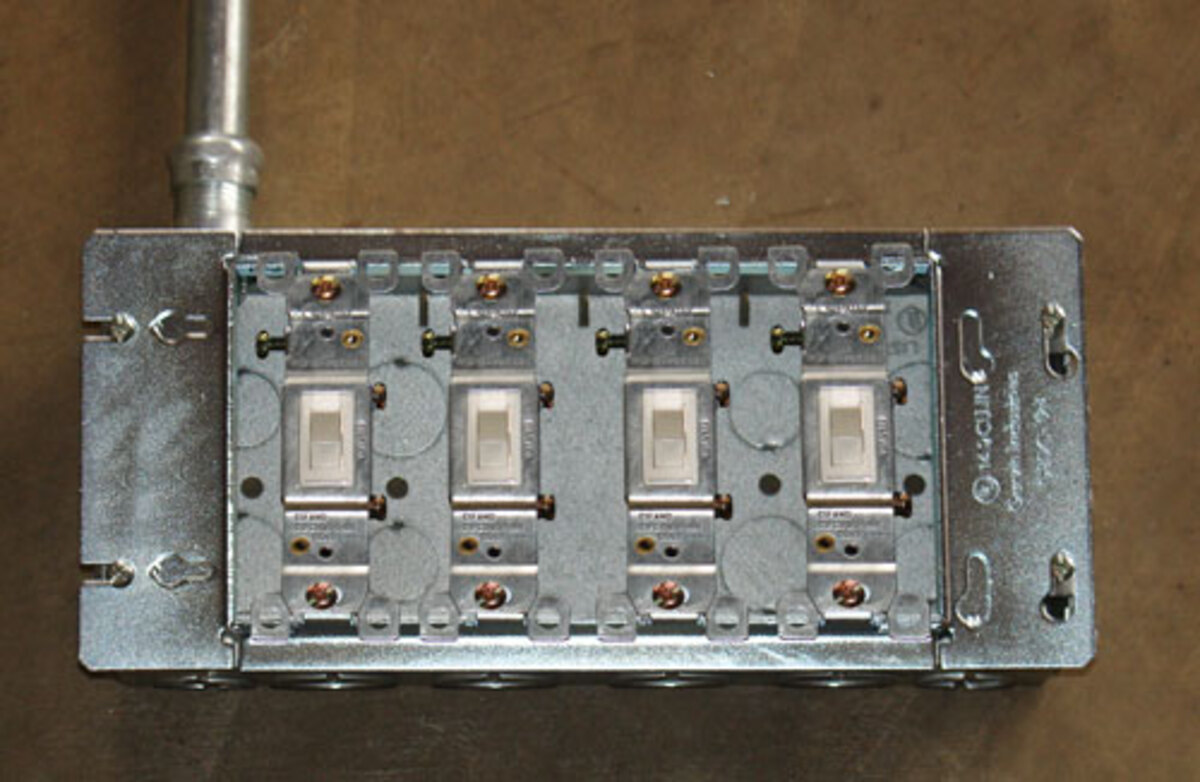 Four Gang Multi-Gang Box Device Ring - Raised 1/2 Four Gang Multi-Gang Box Device Ring - Raised 1/2